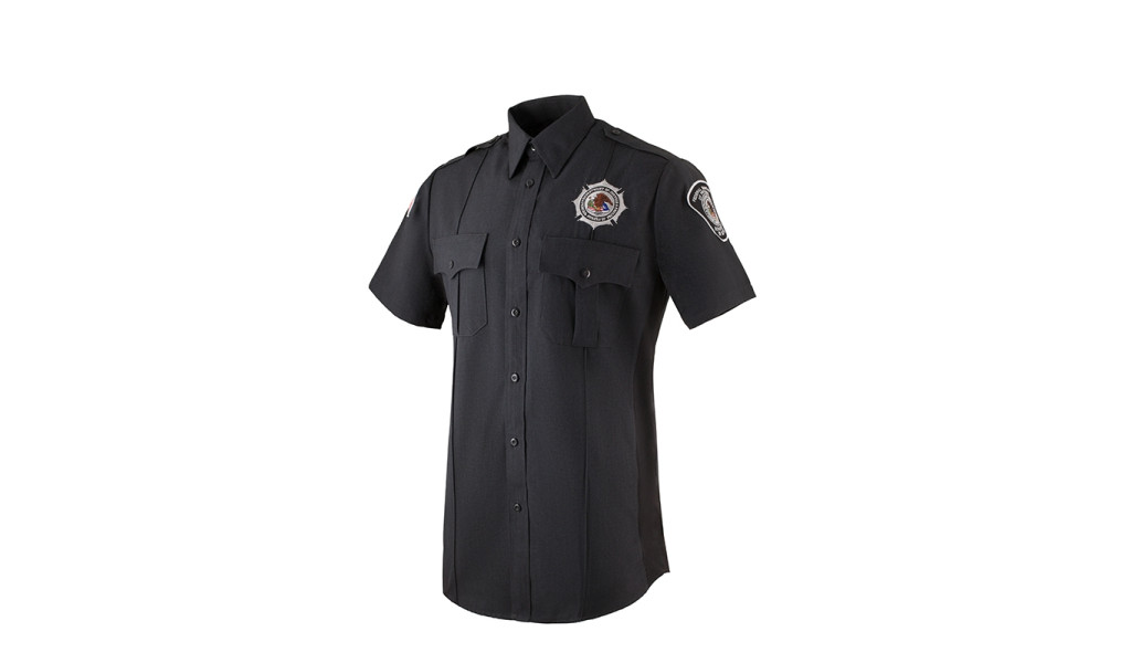 Men's Charcoal Poly/Rayon Short Sleeve Class B Utility Shirt - Class B ...